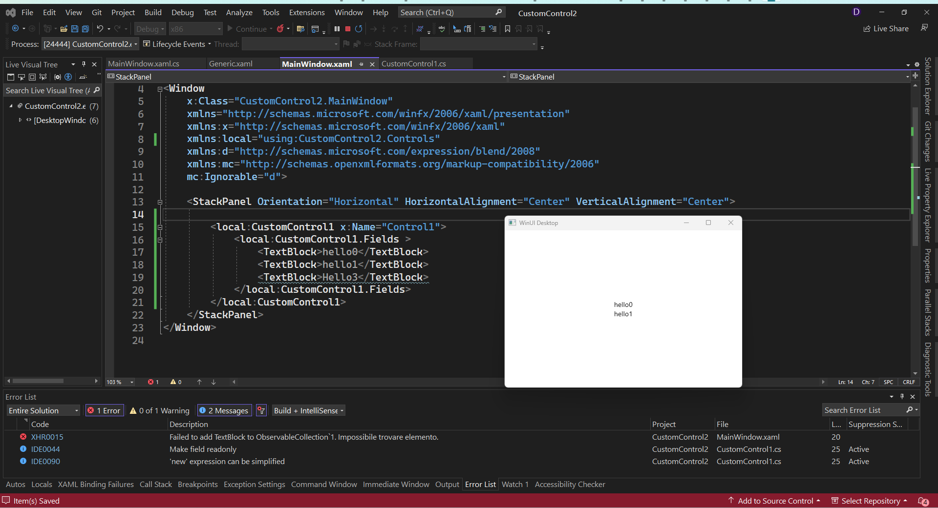 The ui not change when i edit the template · Issue #3526 · microsoft/WindowsAppSDK · GitHub