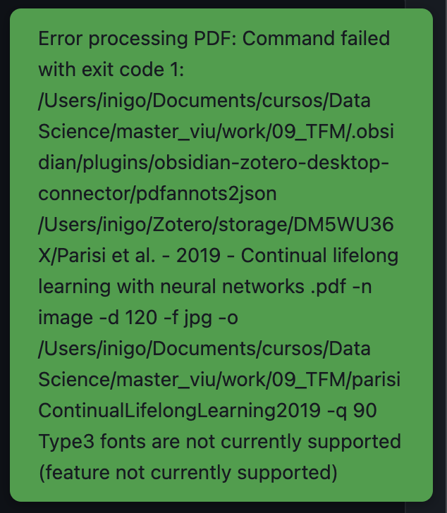 pdf extraction fails · Issue #59 · mgmeyers/obsidian-zotero-integration · GitHub