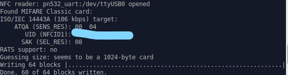 nfc-mfclassic write bugged · Issue #632 · nfc-tools/libnfc · GitHub
