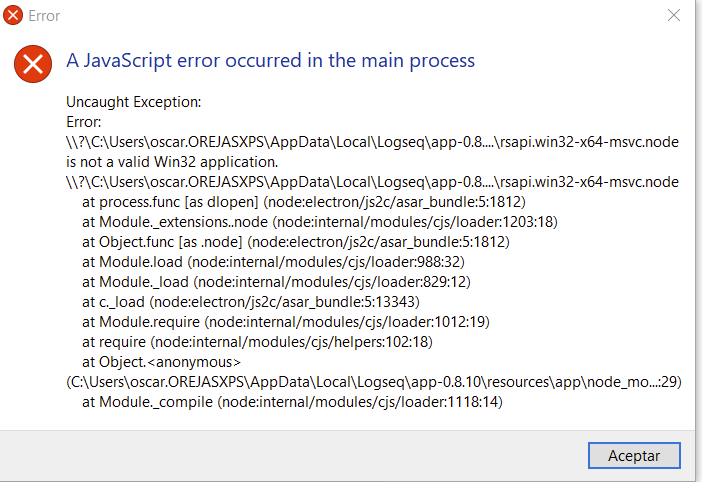 Can't install and use Logseq on Windows 10 from version 0.6.6 and 0.6.7 ...