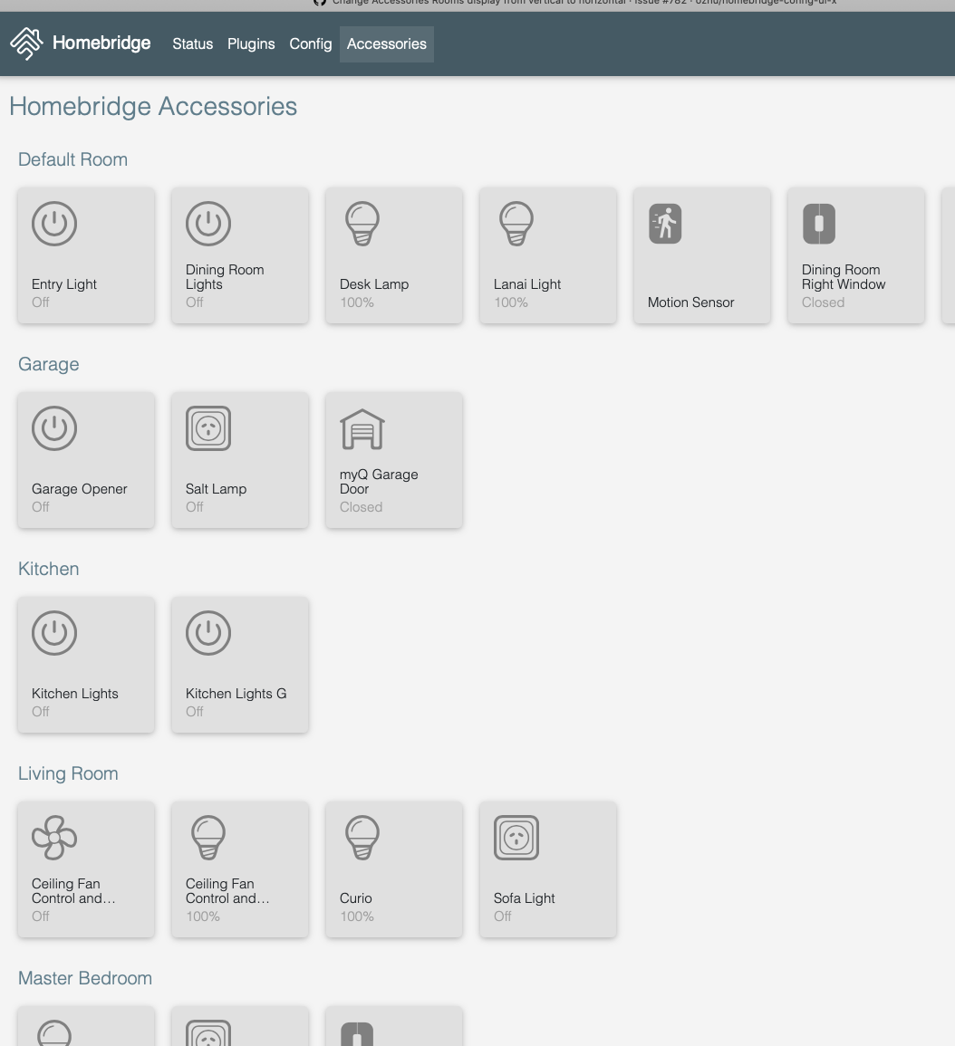 Change Accessories Rooms display from vertical to horizontal · Issue #782 · homebridge ...