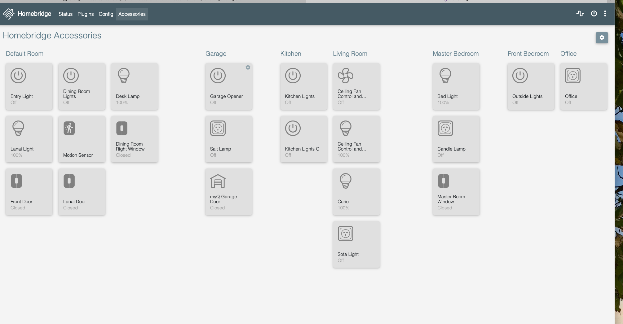 Change Accessories Rooms display from vertical to horizontal · Issue ...