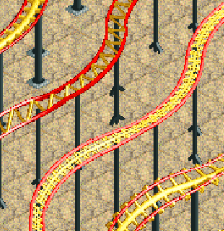 supports poke through Mine Ride track in wide curves · Issue #18674 ...