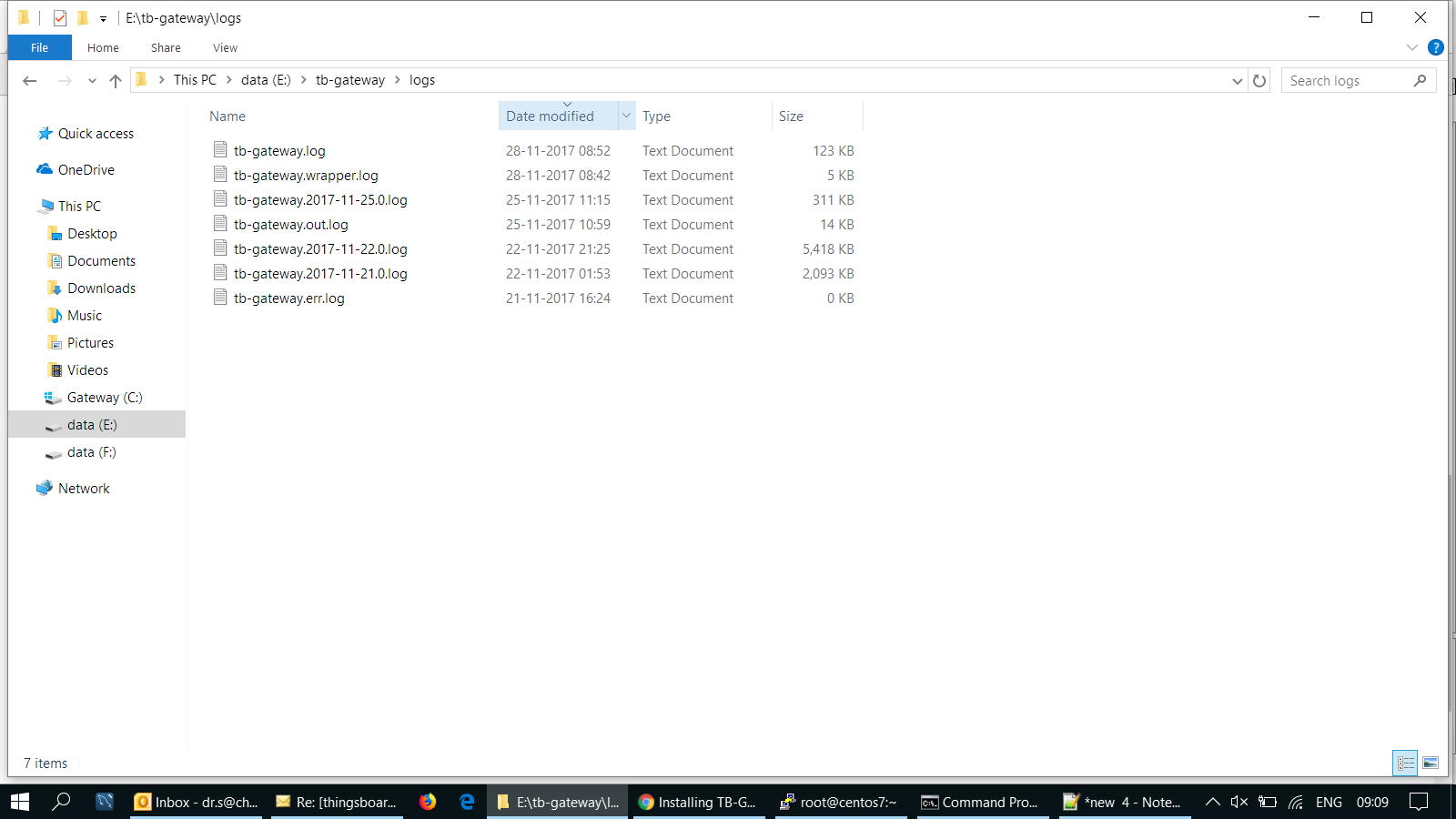 Installing TB-GATEWAY on Windows 10 and Connect it with Thingsboard Server (minus TB-Gateway on ...