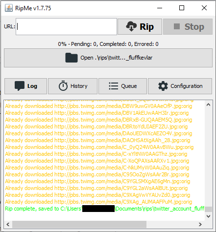 Twitter ripper is broken. · Issue #1134 · RipMeApp/ripme · GitHub