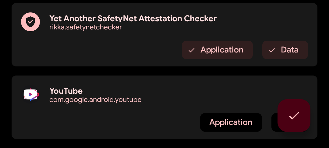 [Bug] Tick Icon is blocking the last application's Data option · Issue #31 · XayahSuSuSu/Android ...