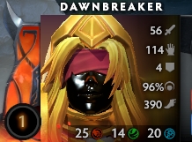 Dawnbreaker's cosmetics not affected by Grimstroke's Dark Portrait ability material · Issue ...