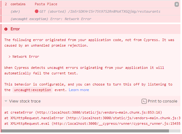 CORS error when using cy.intercept instead of cy.server and cy.route · Issue #16657 · cypress-io ...