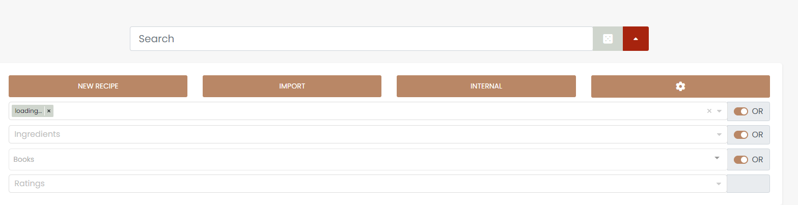 loading in advanced search · Issue #1430 · TandoorRecipes/recipes · GitHub