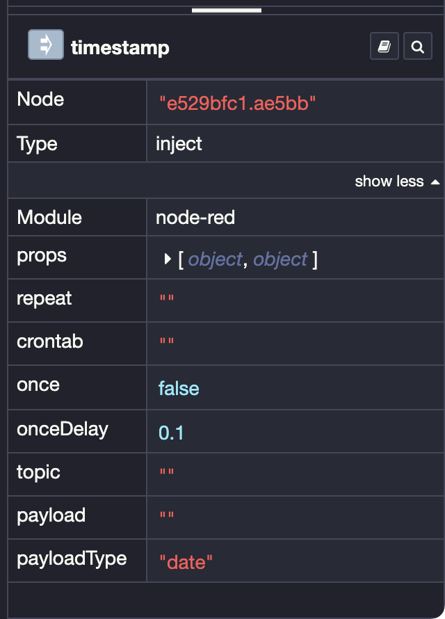 Opening an inject node settings triggers a change in the flow · Issue ...