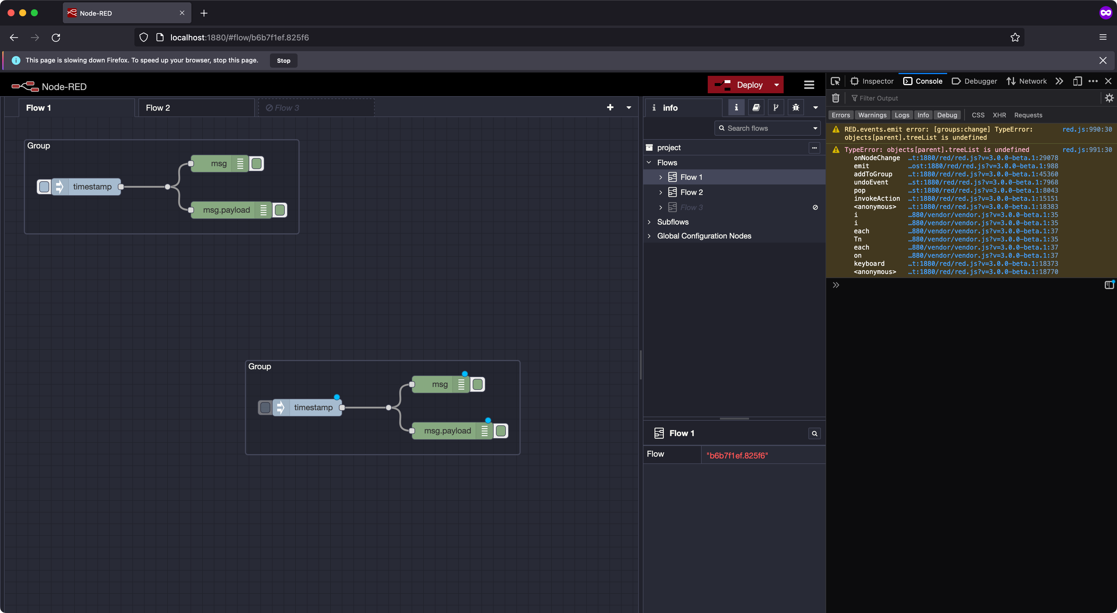 Second undo after ungroup throws errors (v2.x & v3 beta) · Issue #3581 · node-red/node-red · GitHub