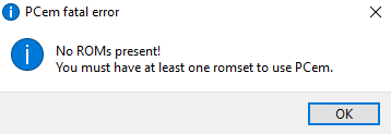 Old ROMs don't work with beta branch. · Issue #228 · sarah-walker-pcem ...