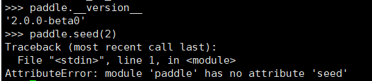 AttributeError: module 'paddle' has no attribute 'seed' · Issue #2222 · PaddlePaddle/PaddleOCR ...