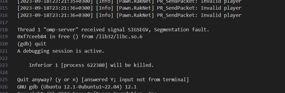 Random crash · Issue #721 · openmultiplayer/open.mp · GitHub