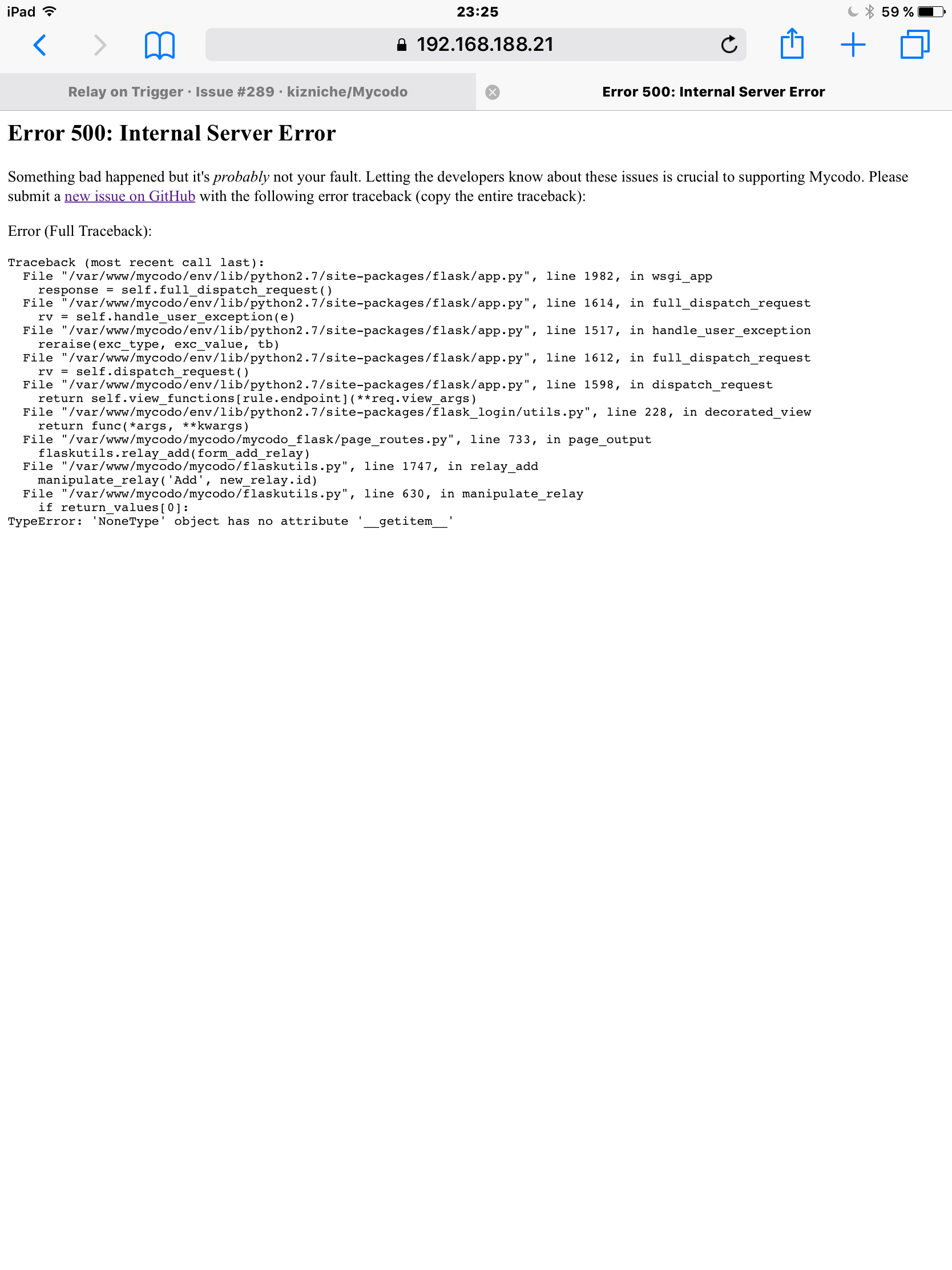 Relay on Trigger · Issue #289 · kizniche/Mycodo · GitHub