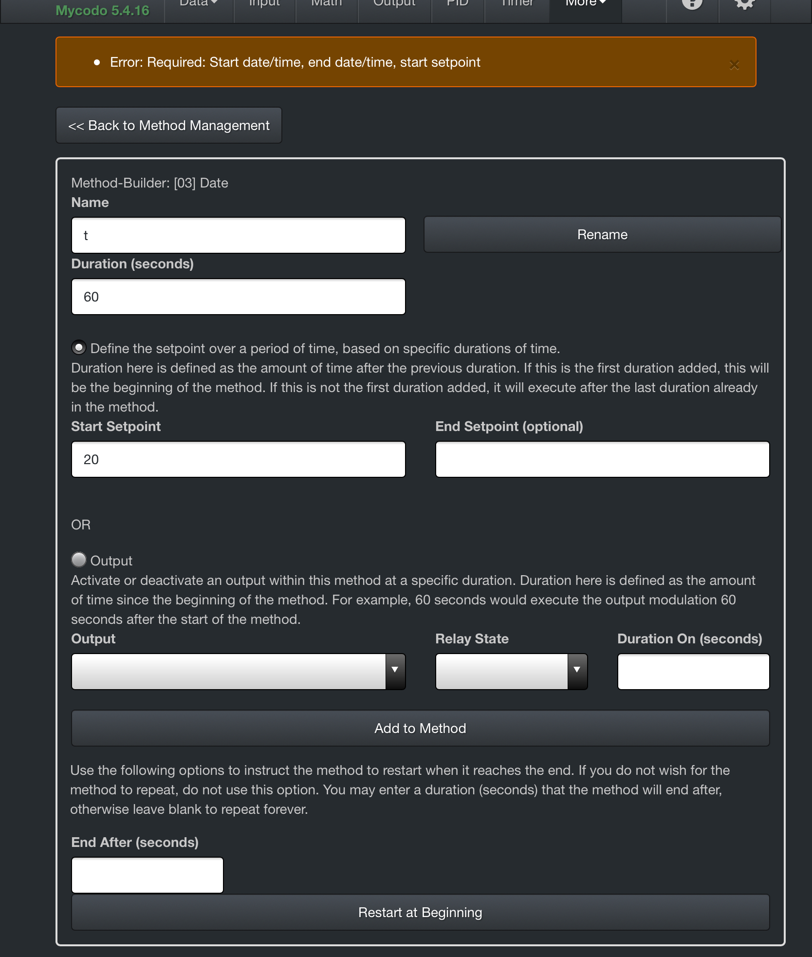 Method Time/Date, Edit Field? · Issue #344 · kizniche/Mycodo · GitHub