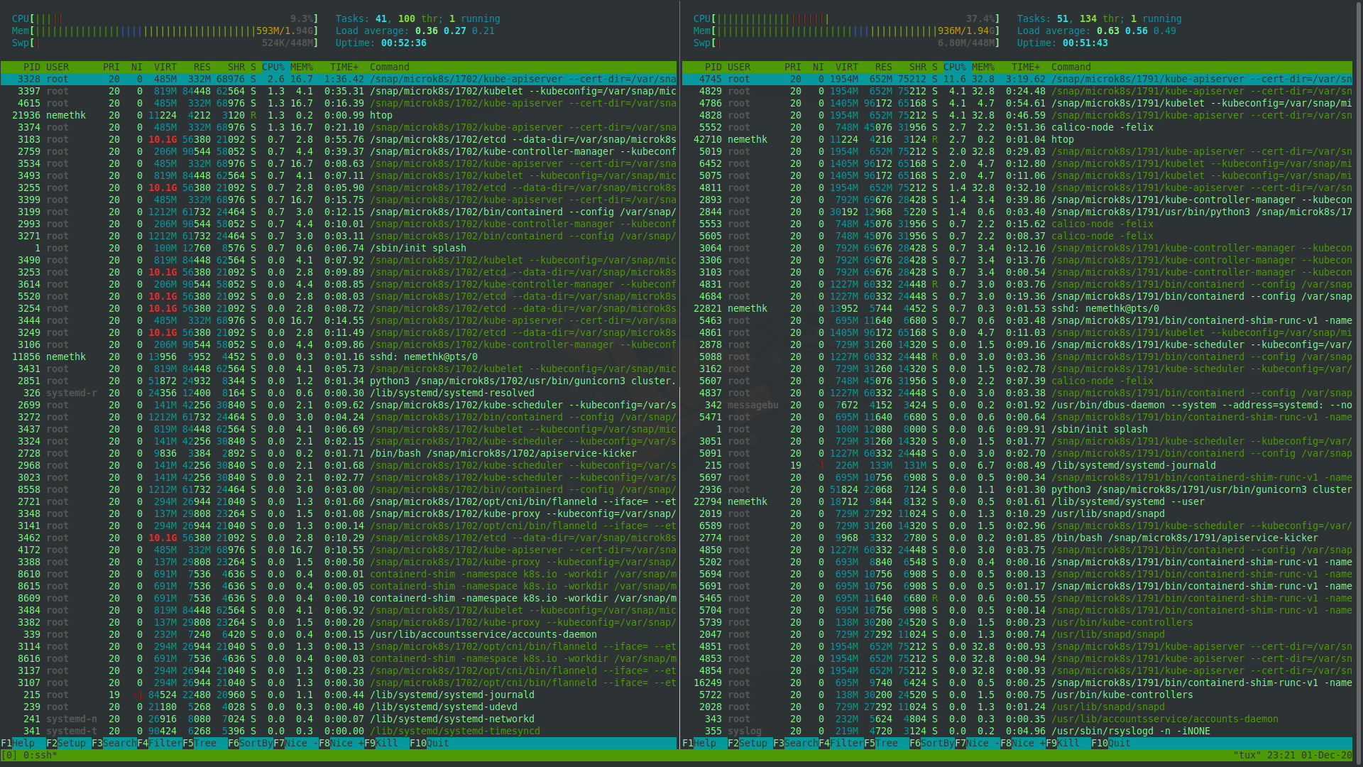 1.19 High cpu usage when idle (twice than 1.18) · Issue #1684 · canonical/microk8s · GitHub