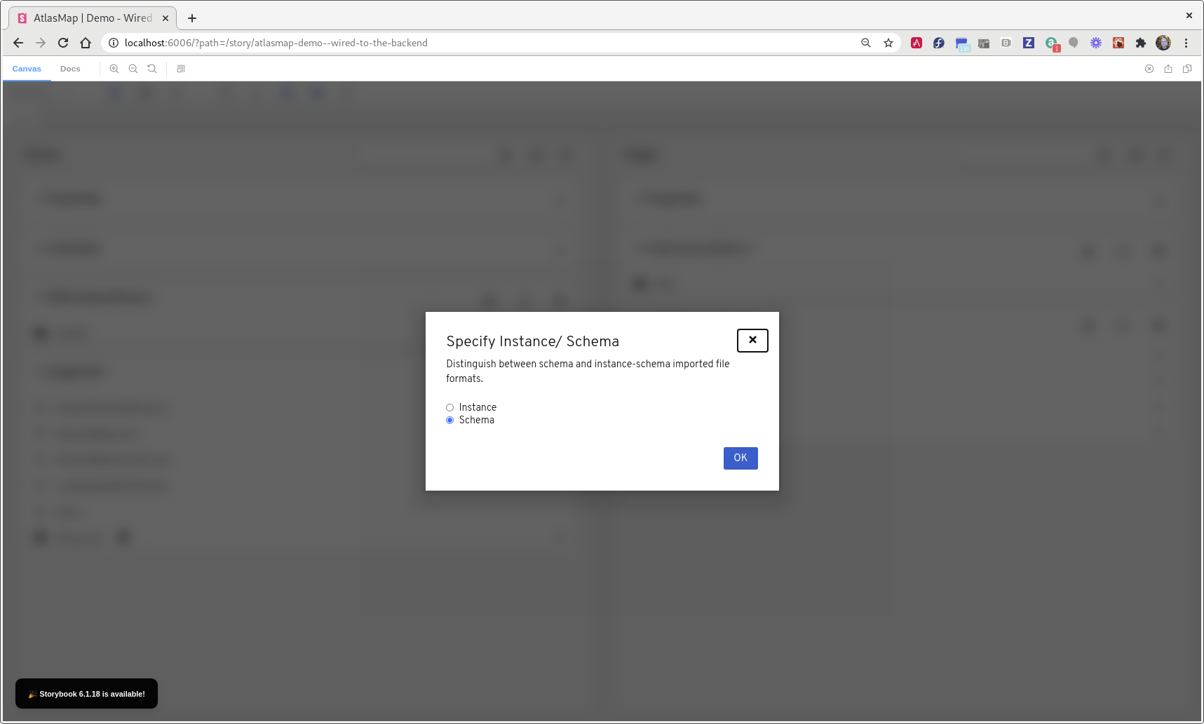 Let user choose if importing Document is schema or instance · Issue ...