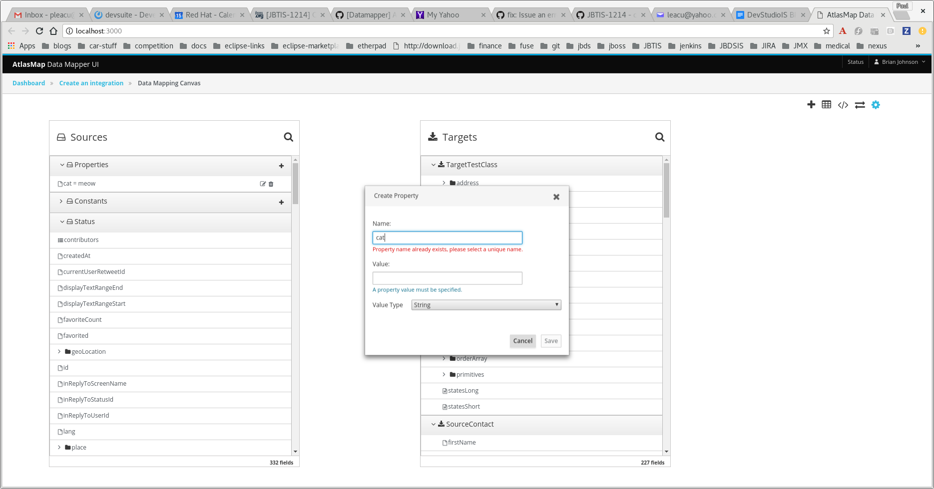 [Datamapper] Adding property with existing name seems allowed but ...