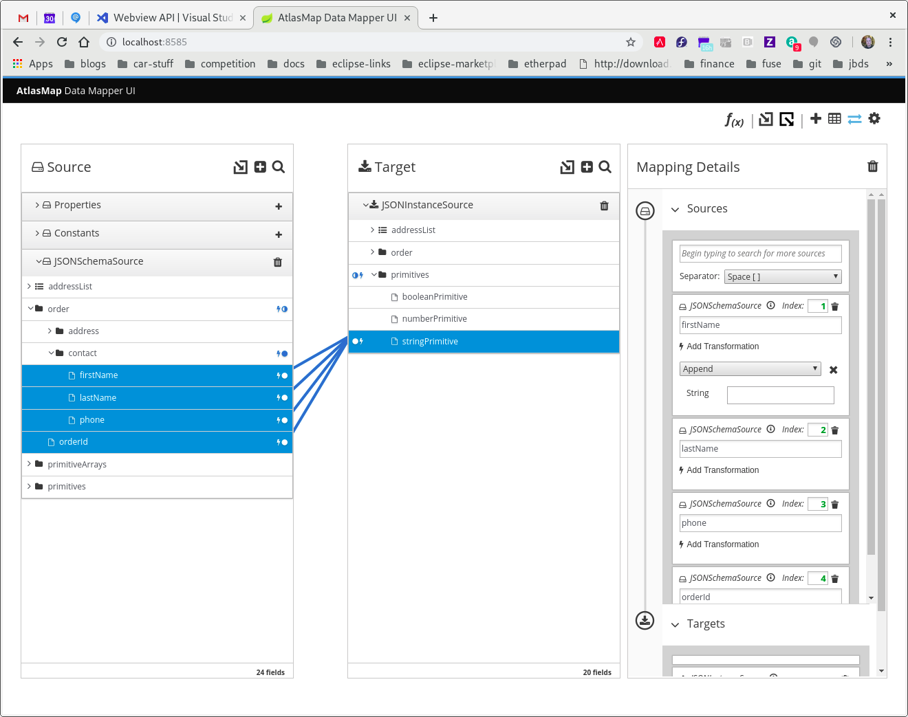 VSCode support - modify AtlasMap geometry to scale correctly to VSCode ...