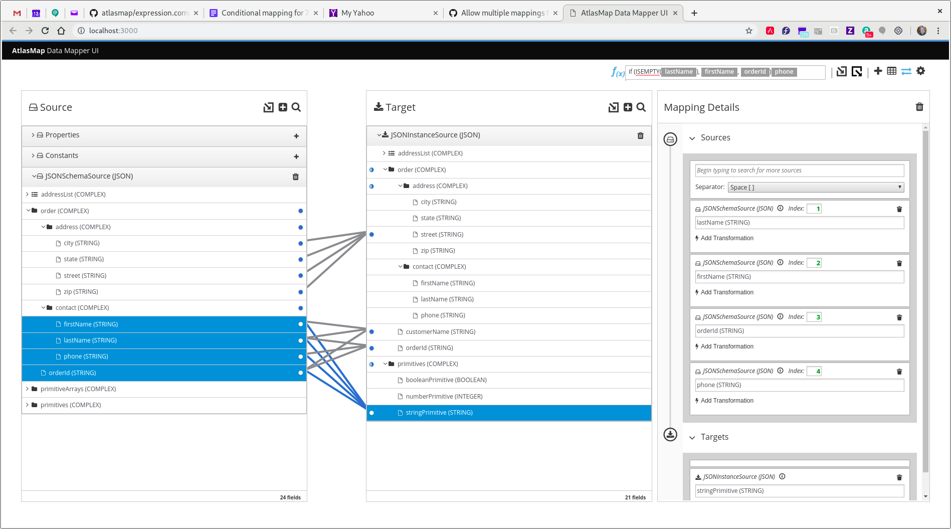 Allow multiple mappings for source elements · Issue #1003 · atlasmap/atlasmap · GitHub
