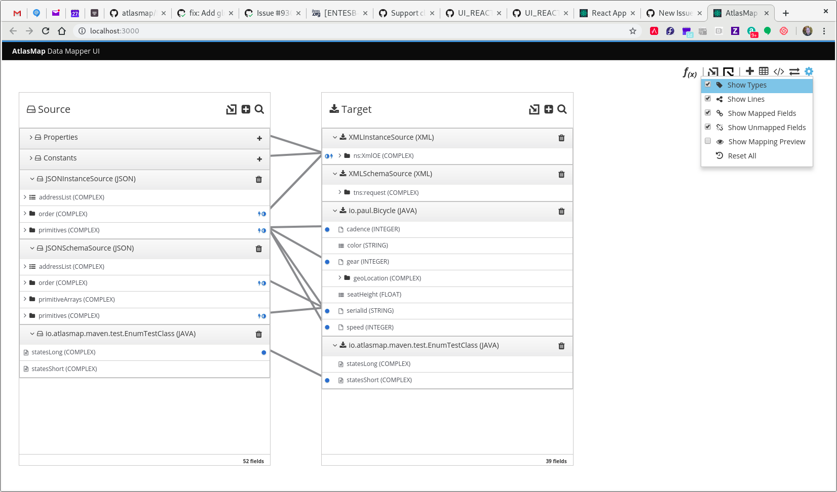 UI_REACT: Enable 'Show types' in main panel display. · Issue #1542 · atlasmap/atlasmap · GitHub