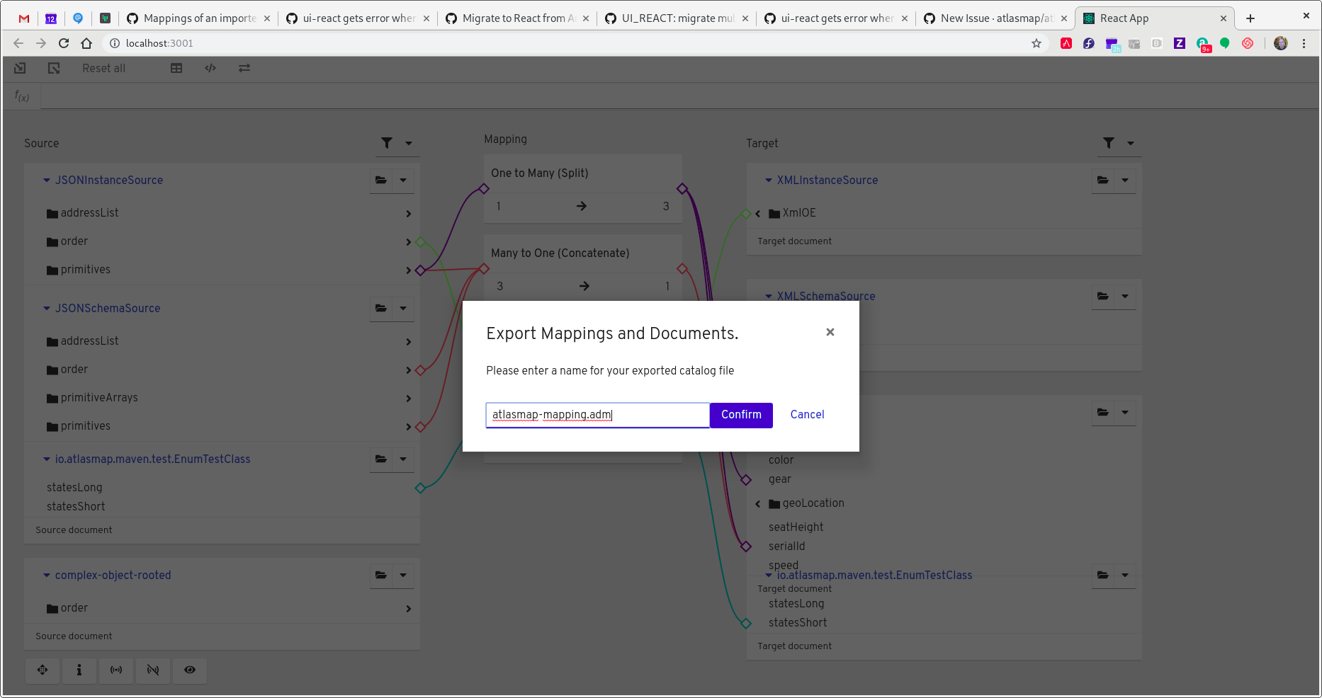 UI_REACT: add placeholder back into export dialog · Issue #1592 · atlasmap/atlasmap · GitHub