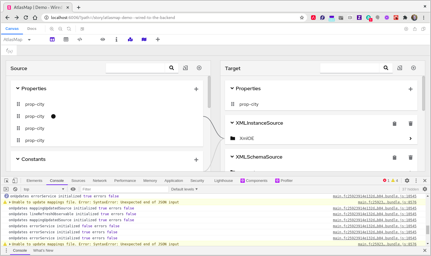 Correct Erroneous Unable To Update Mappings File Console Warnings · Issue 2438 · Atlasmap