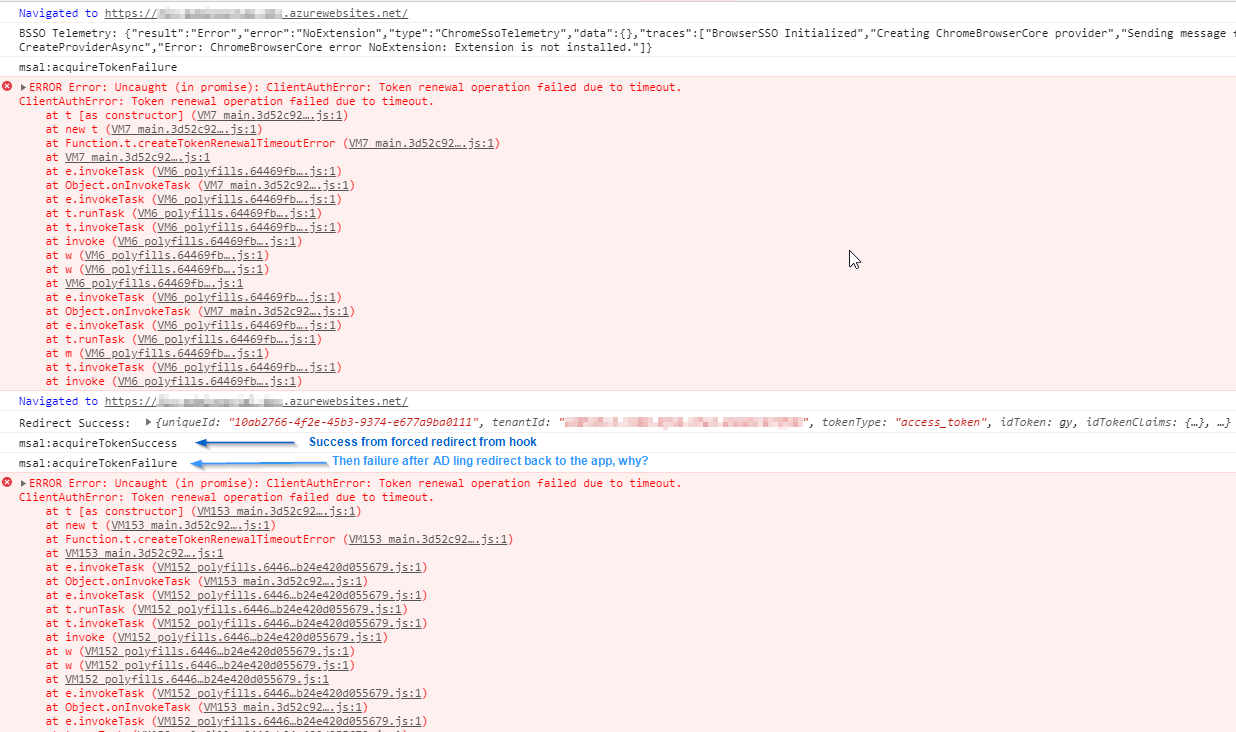 Idtoken Timeout And Acquiretokenredirect · Issue 2745 · Azureadmicrosoft Authentication