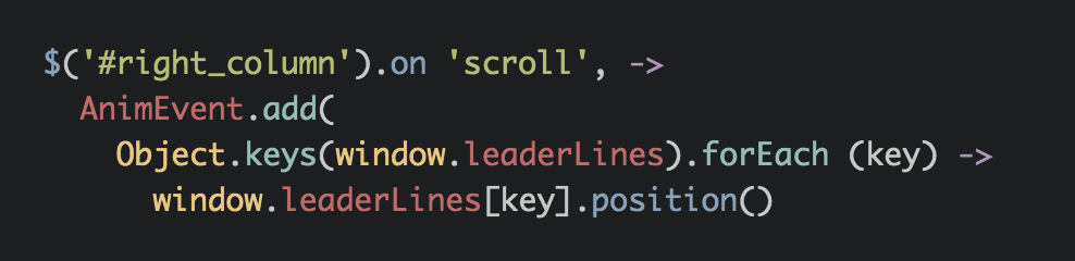 Scrolling with many lines lags behind scrolling · Issue #151 · anseki/leader-line · GitHub