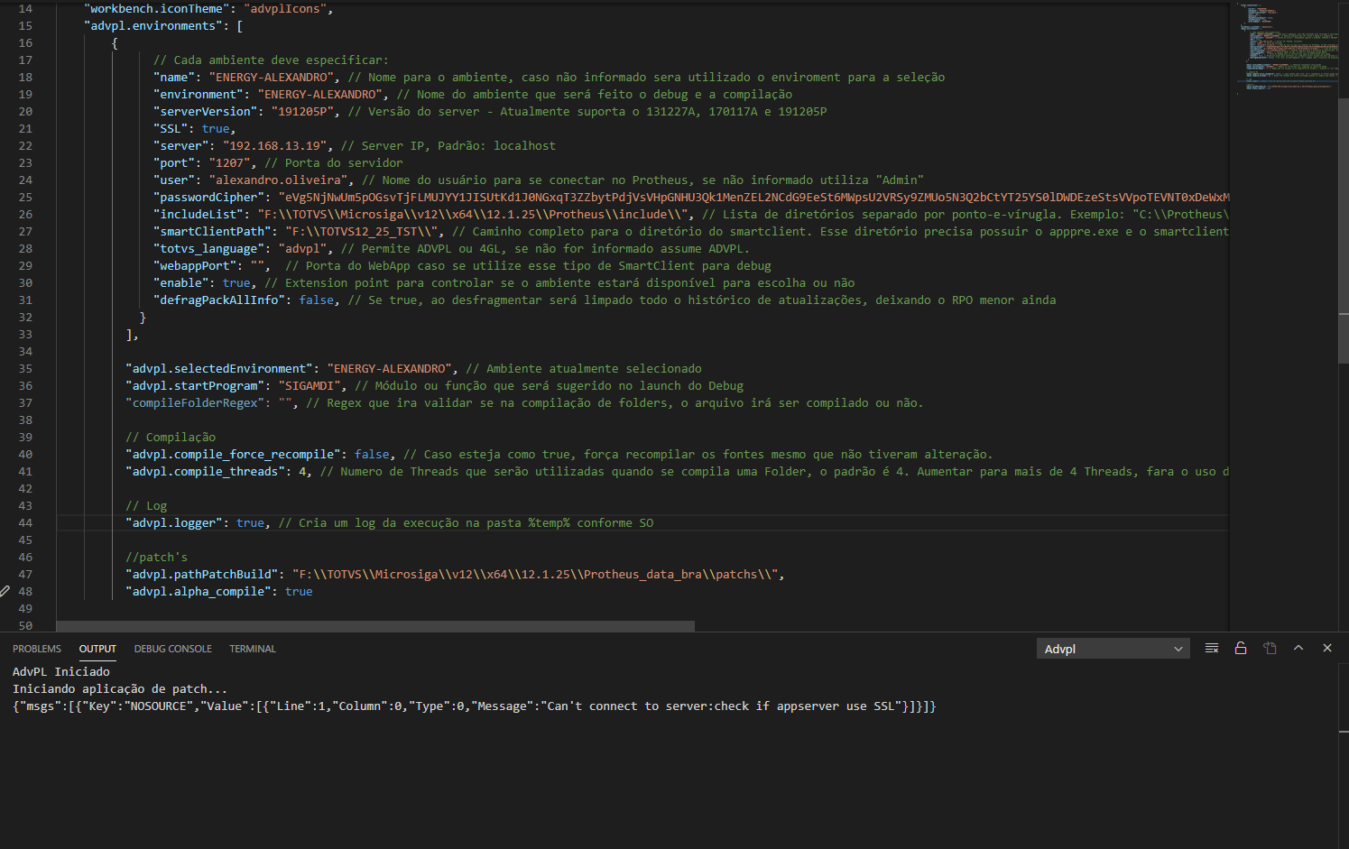 Erro ao aplicar patch's · Issue #450 · totvs/advpl-vscode · GitHub