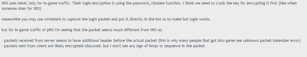 pRO Bot issue (Packet Tokenizer or parser) · Issue #643 · OpenKore/openkore · GitHub