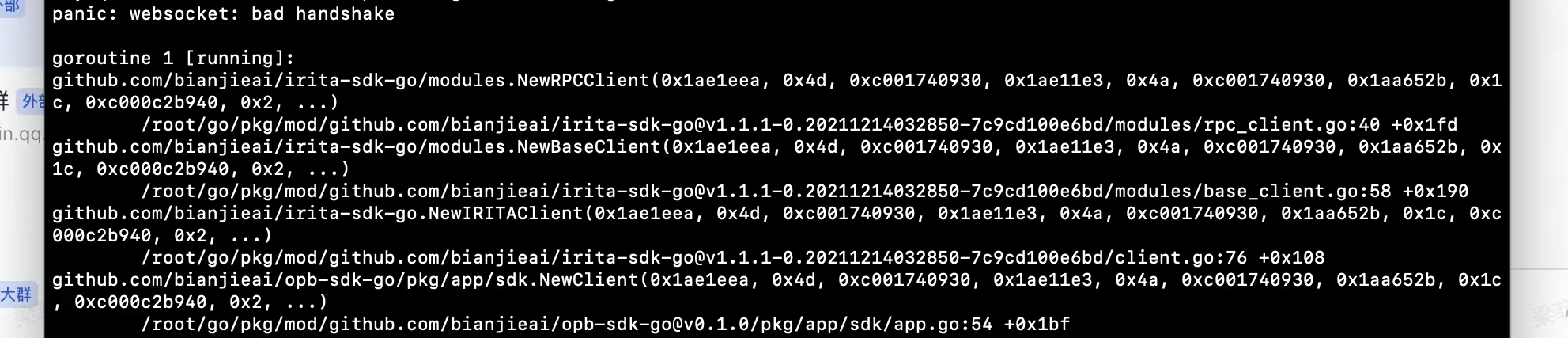 sdk-go 初始化Client失败 · Issue #51 · bianjieai/opb-faq · GitHub