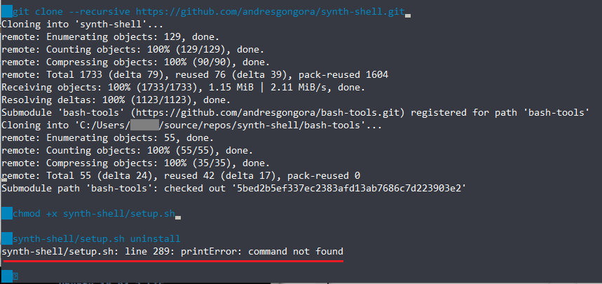 Can't uninstall the scripts · Issue #139 · andresgongora/synth-shell · GitHub