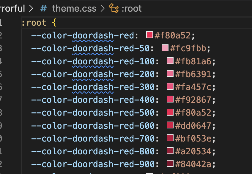 Export tokens modal does not match what is actually exported out ...