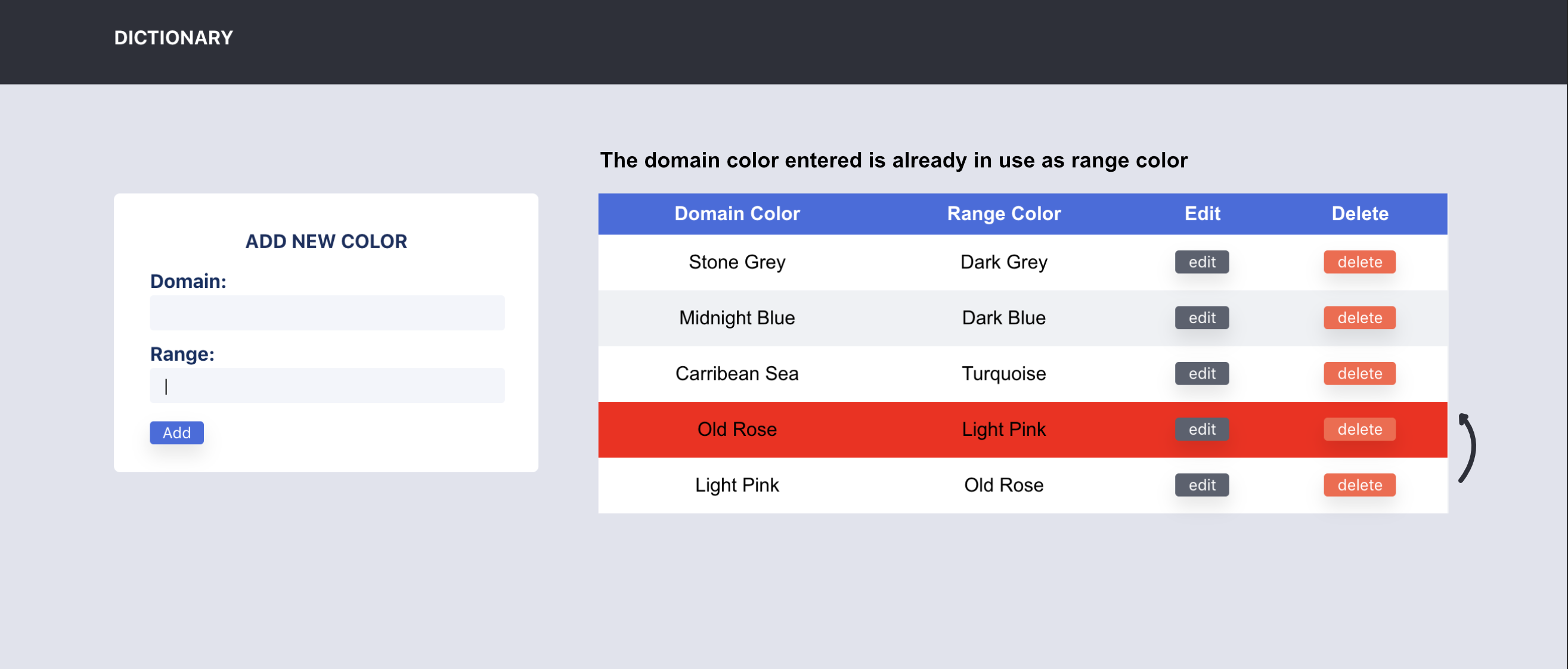 GitHub - maemeier/crud-color: Dictionary web app