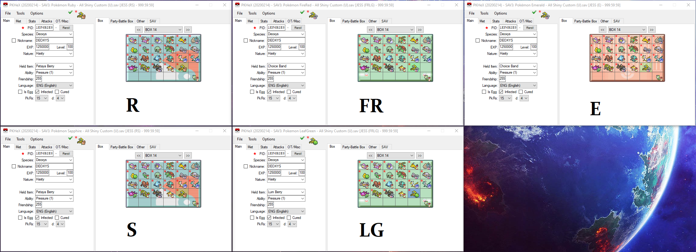 Deoxys Base Forme minisprite is shown in every generation 3 game · Issue #2725 · kwsch/PKHeX ...