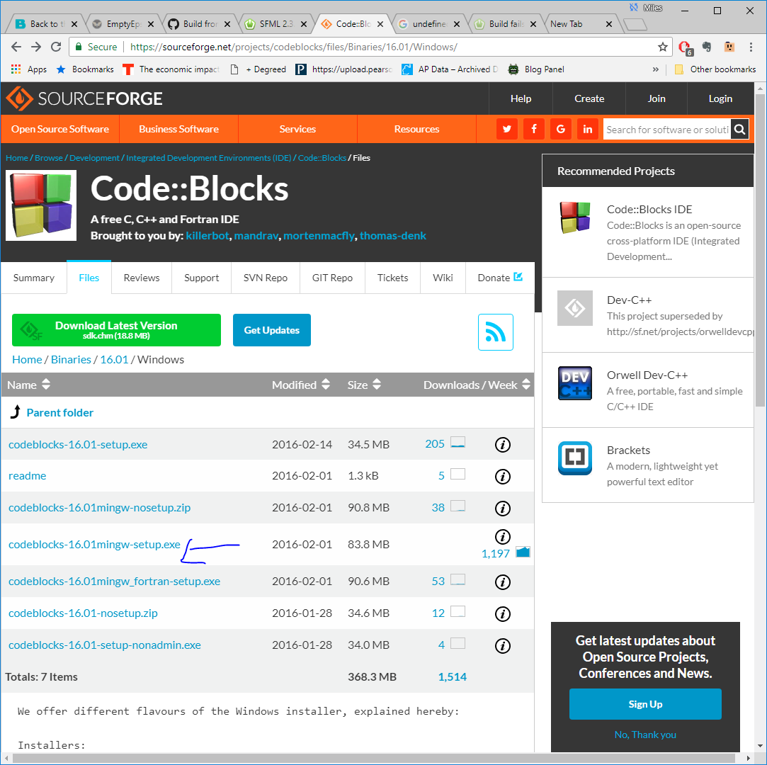 Code Block For Mingw Compilers It39s
