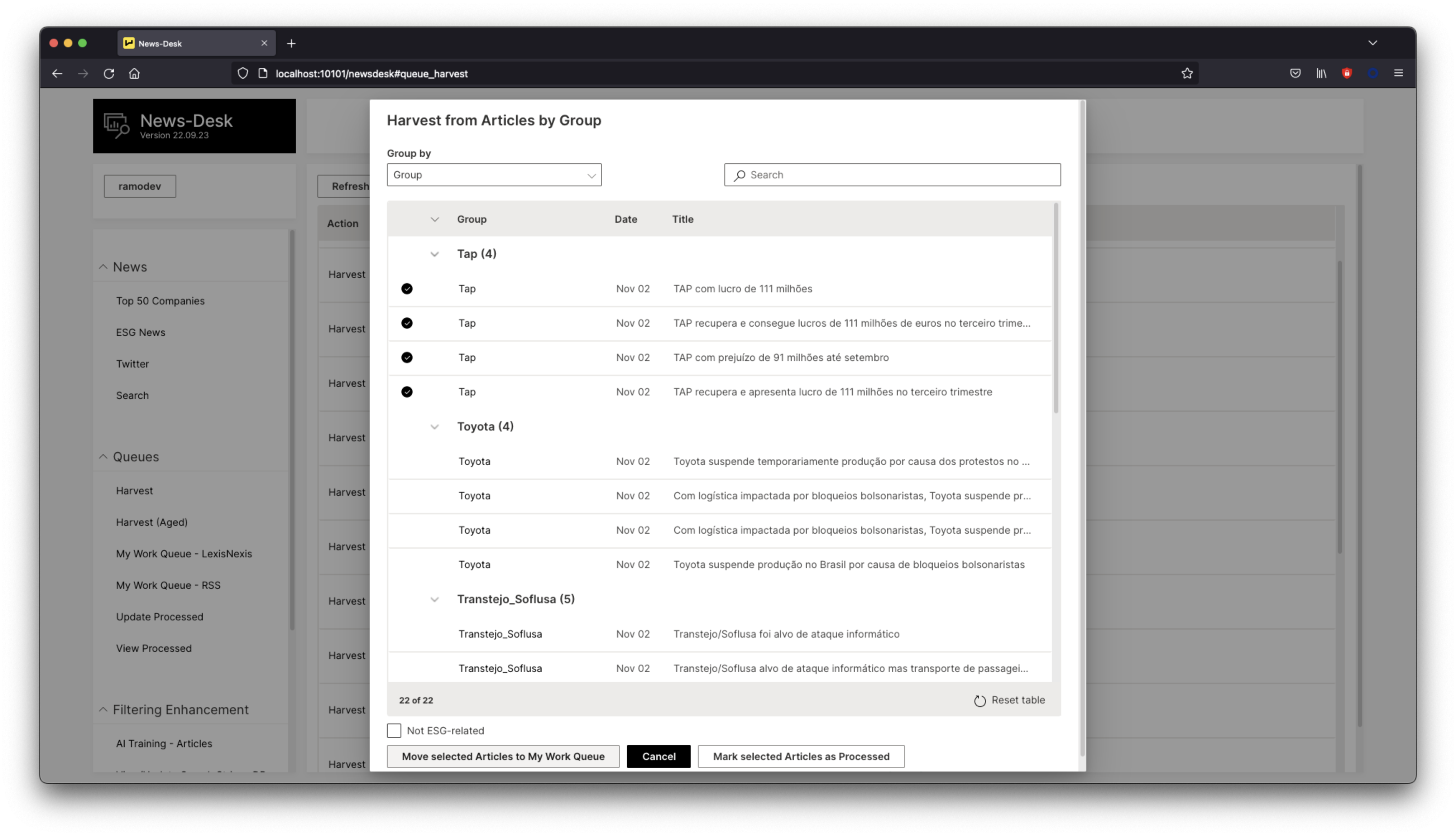 Tables Become Incorrectly Grouped in Meta/Dialog (Wave v0.16 --> v0.22 ...