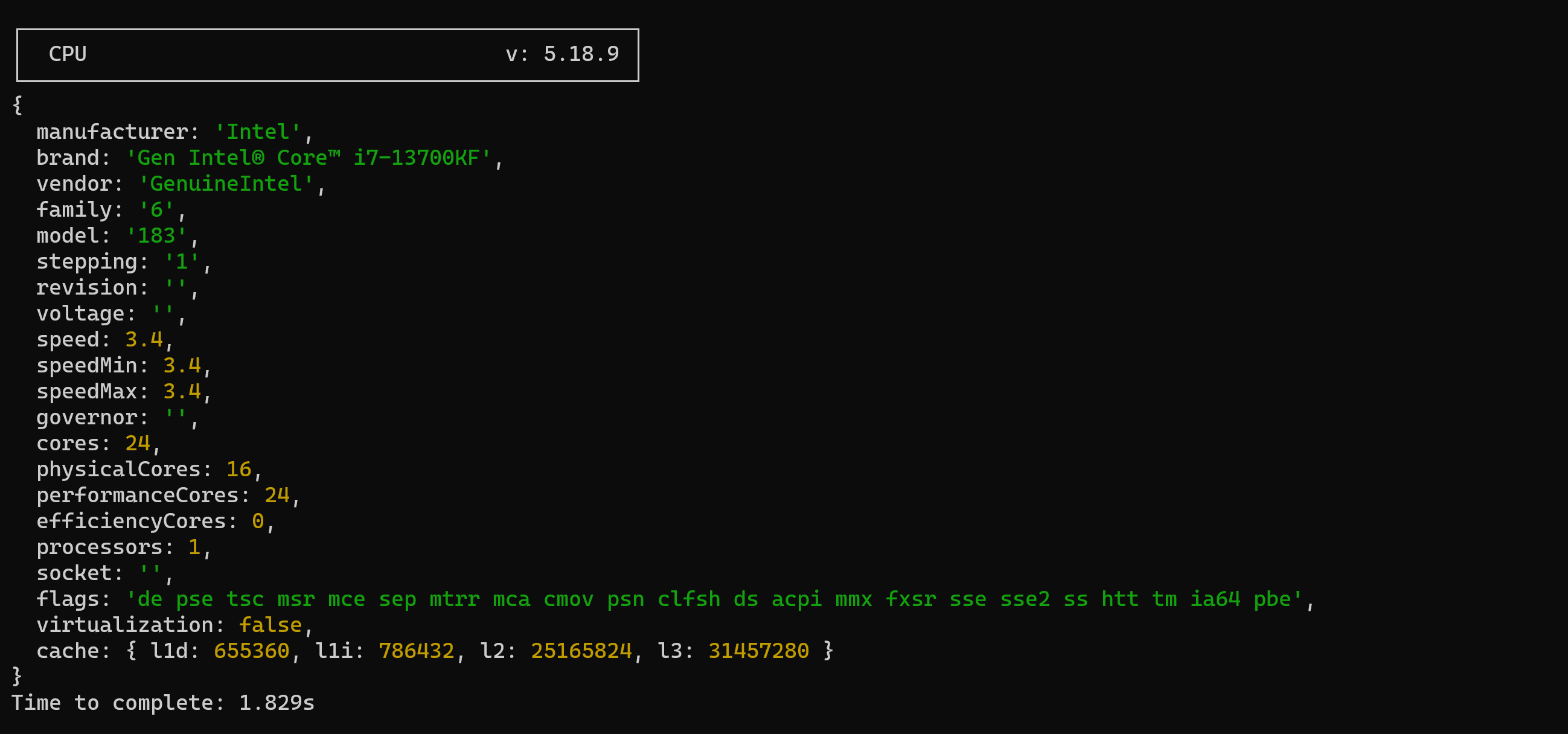 Incorrect l1 l2 cache data on i7-13700KF · Issue #813 · sebhildebrandt/systeminformation · GitHub