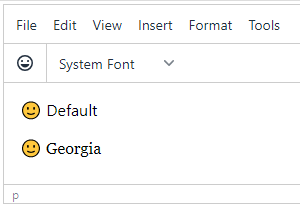 TinyMCE 5: Emoticons depend on font family · Issue #4879 · tinymce ...