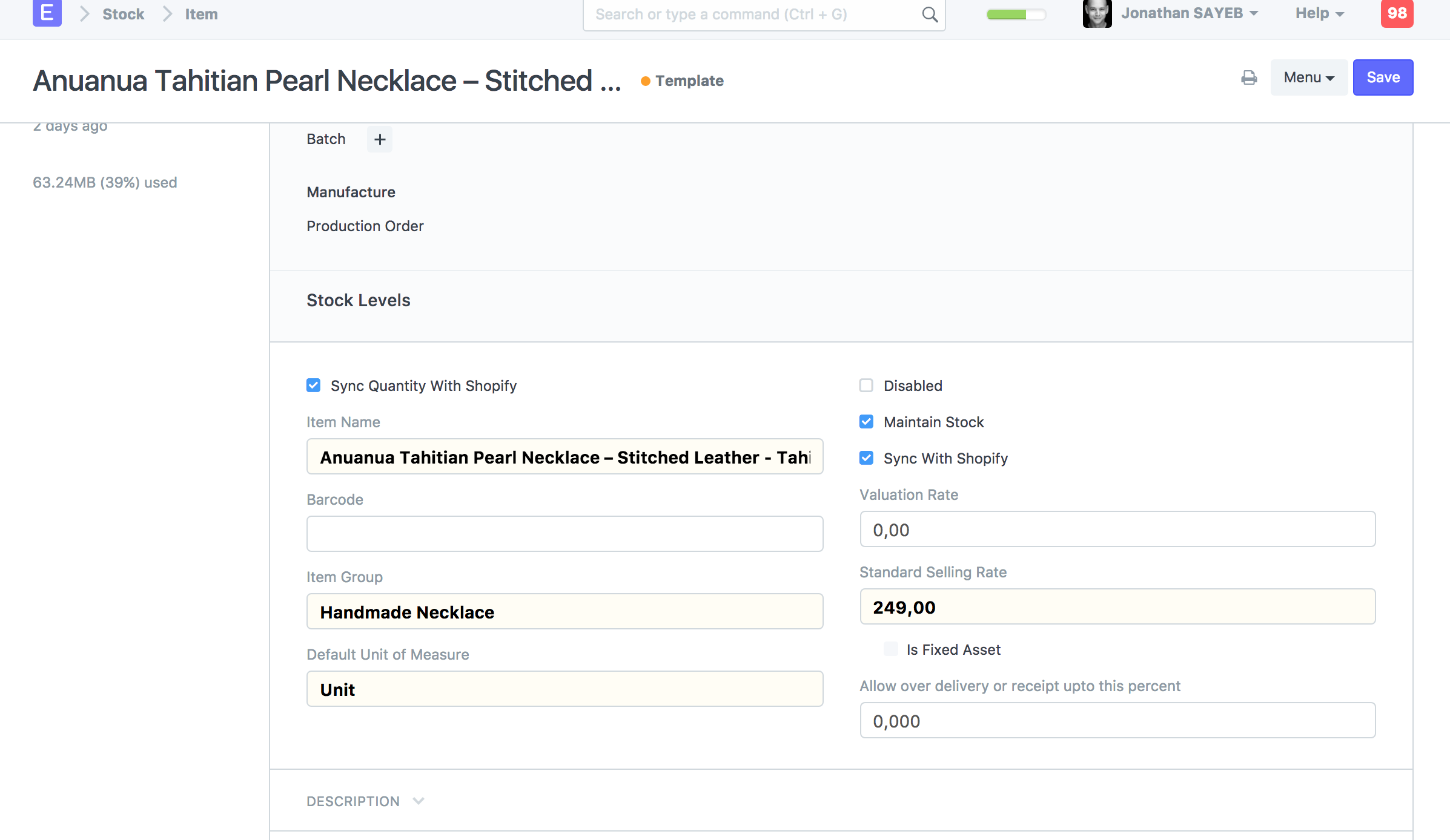 Problem with Shopify Sync · Issue #11149 · frappe/erpnext · GitHub
