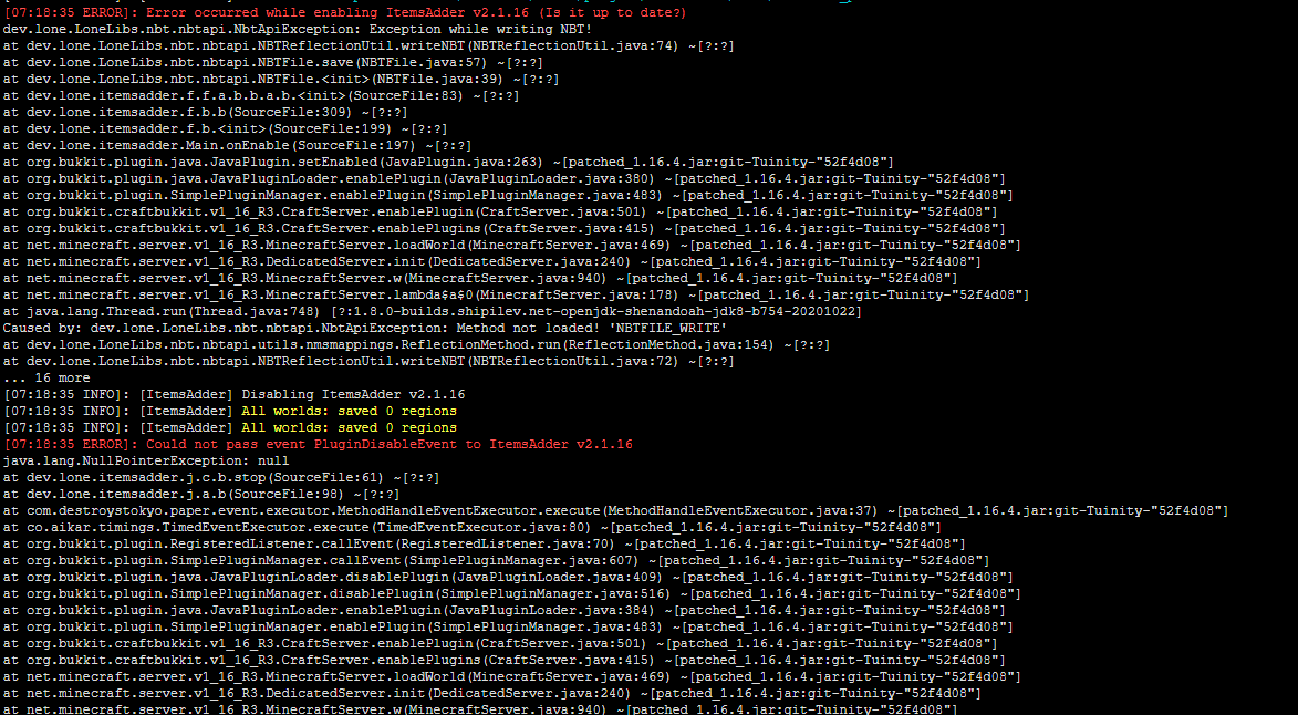 [BUG] nbt problem · Issue #478 · PluginBugs/Issues-ItemsAdder · GitHub