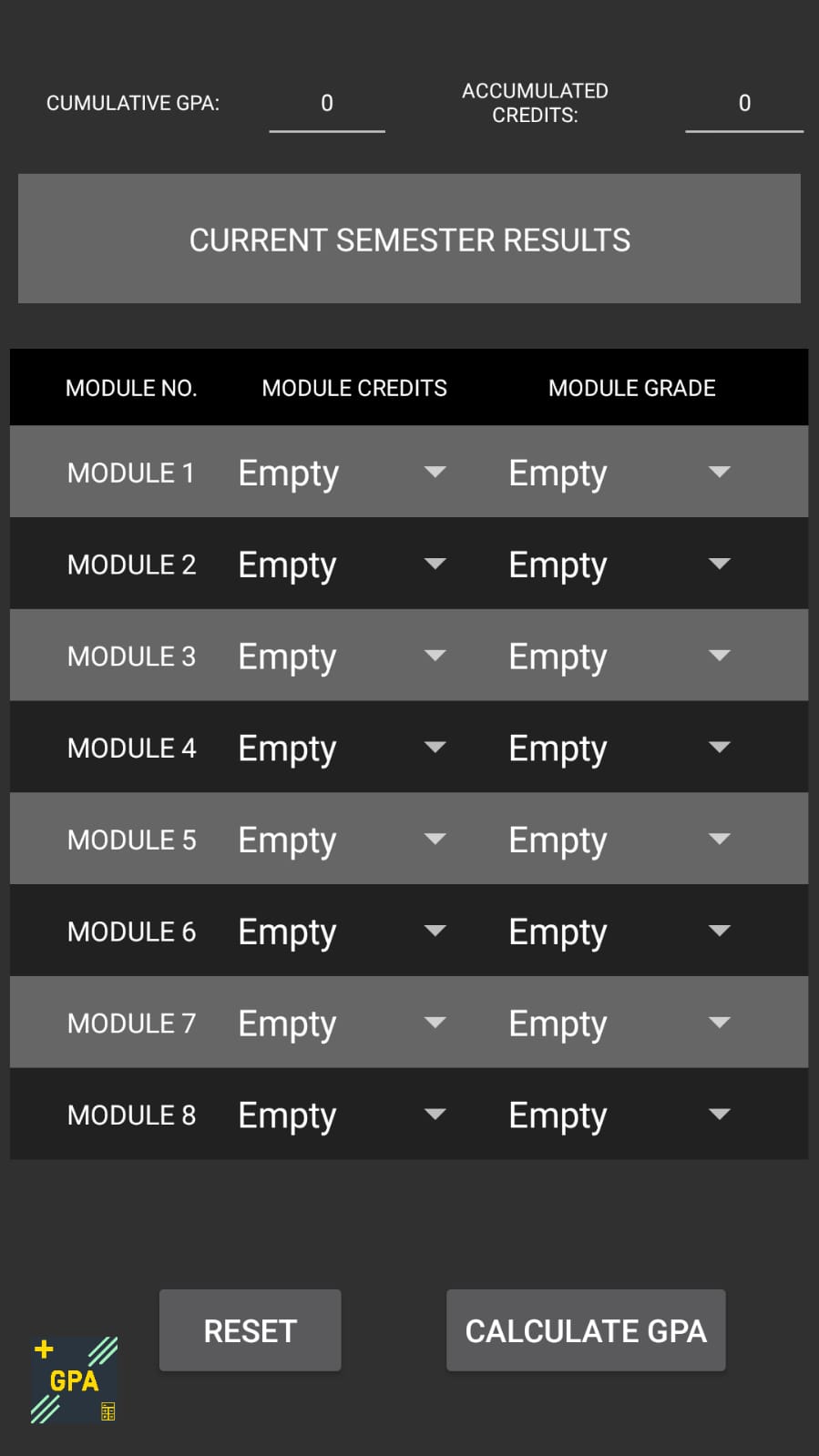 GitHub - Chockaaa/GPACalculator