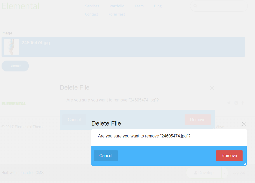 Multiple ‘Delete File’ Dialog Boxes · Issue #6490 · concretecms/concretecms · GitHub