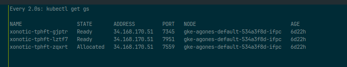 The "watch kubectl describe gameserver" command doesn't show the status · Issue #3044 ...