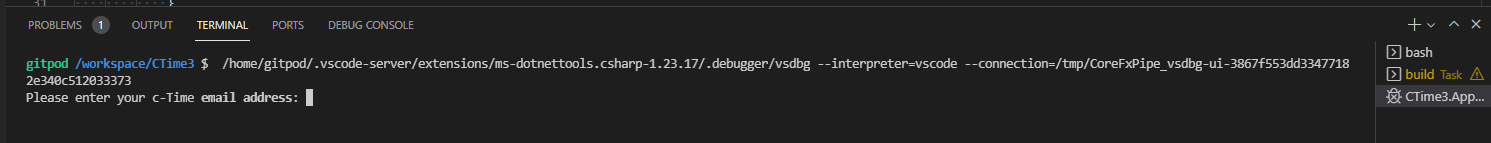 vscode launch.json console integratedTerminal doesn't work · Issue #7462 · gitpod-io/gitpod · GitHub