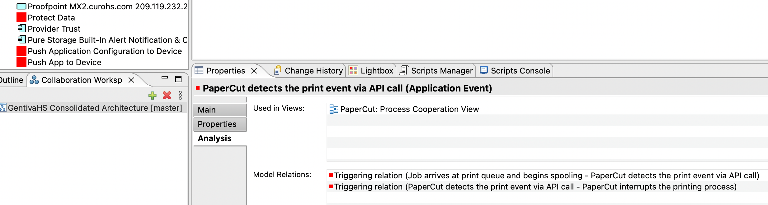 Some elements and relationships in model window and properties tab turn to red squares in Beta 2 ...