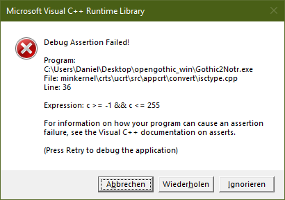 Build d3a8ed5 (VC2019) dies with a error message and log entries on New ...