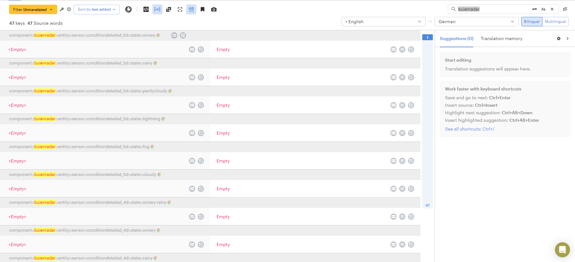 buienradar translation full of empty strings · Issue #94160 · home-assistant/core · GitHub